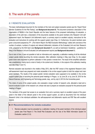 Pilot test of new evaluation methodology of research organisations | PDF