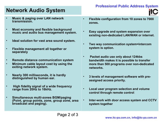 Ip network audio system commercial building | PPT | Digital Audio | Computer Software and ...
