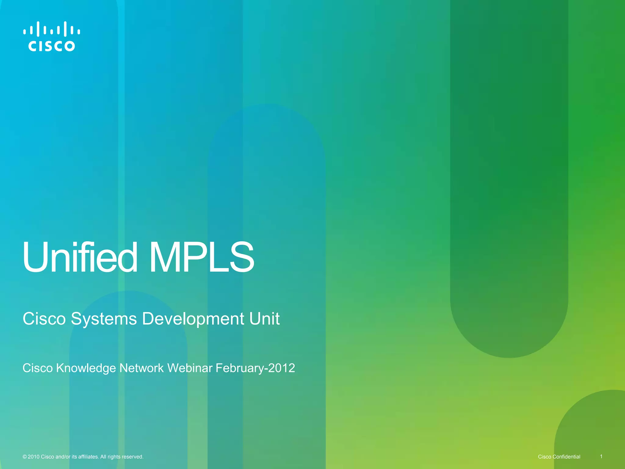 Unified MPLS | PPTX
