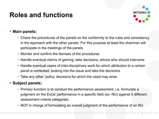 Panel evaluation, processes and results | PPT