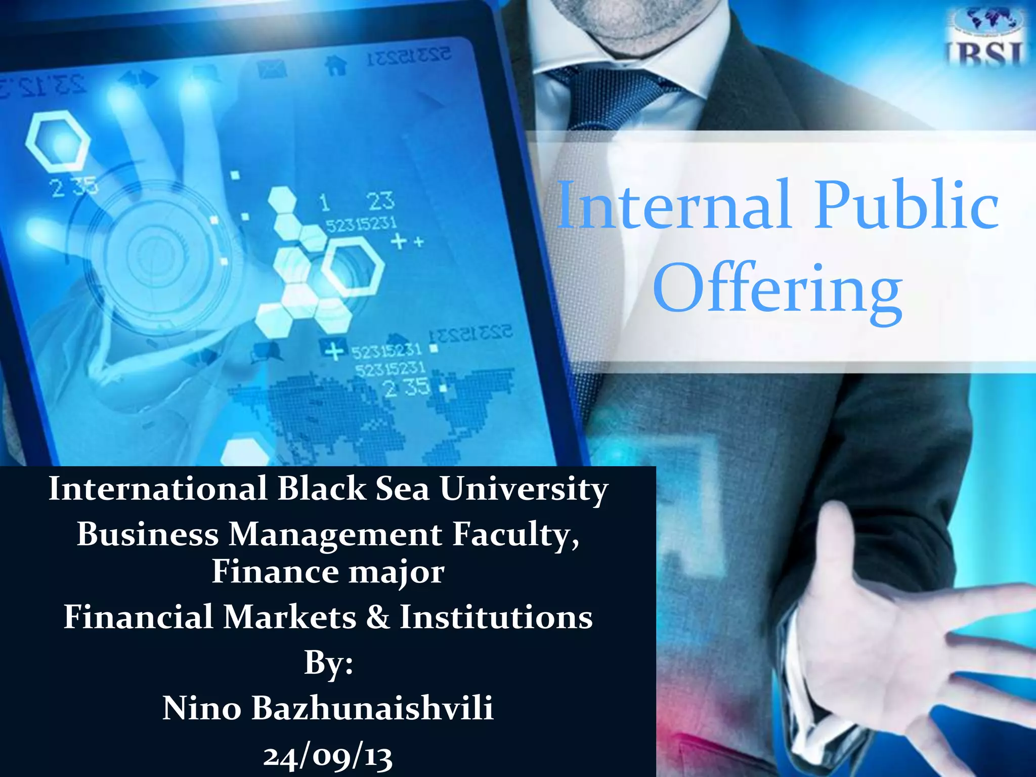 Initial public offering (IPO) | PPT