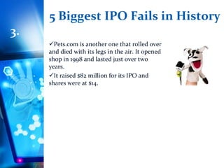 Initial public offering (IPO) | PPT