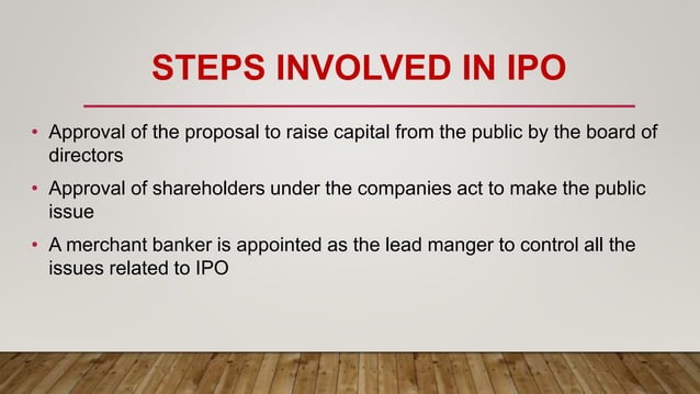 IPO - Initial Public Offer | PPTX