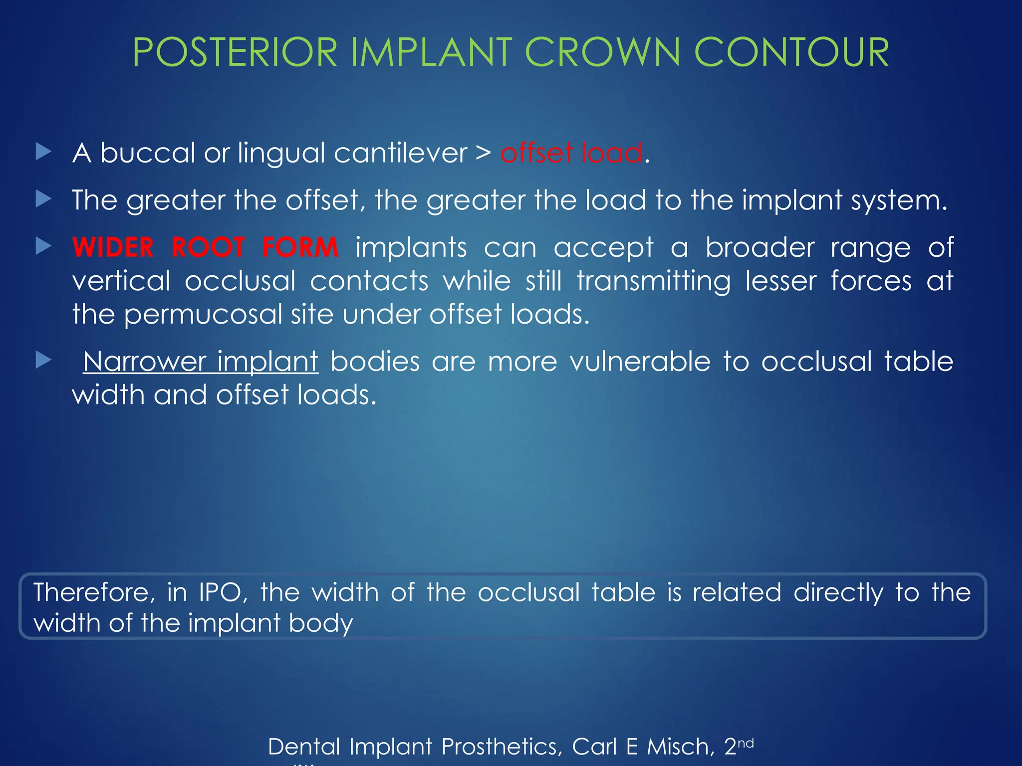 implant protective occlusion in prosthodontics | PPTX