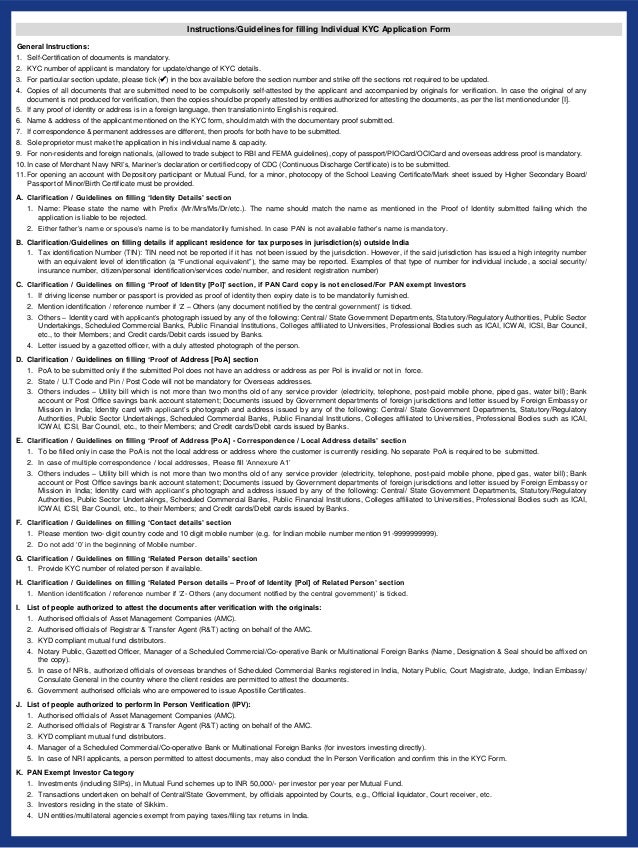 IPO - KYC Form for Individual | m.Stock | PDF