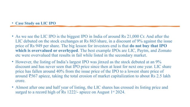 LIC IPo Case study about the history and result[1].pptx