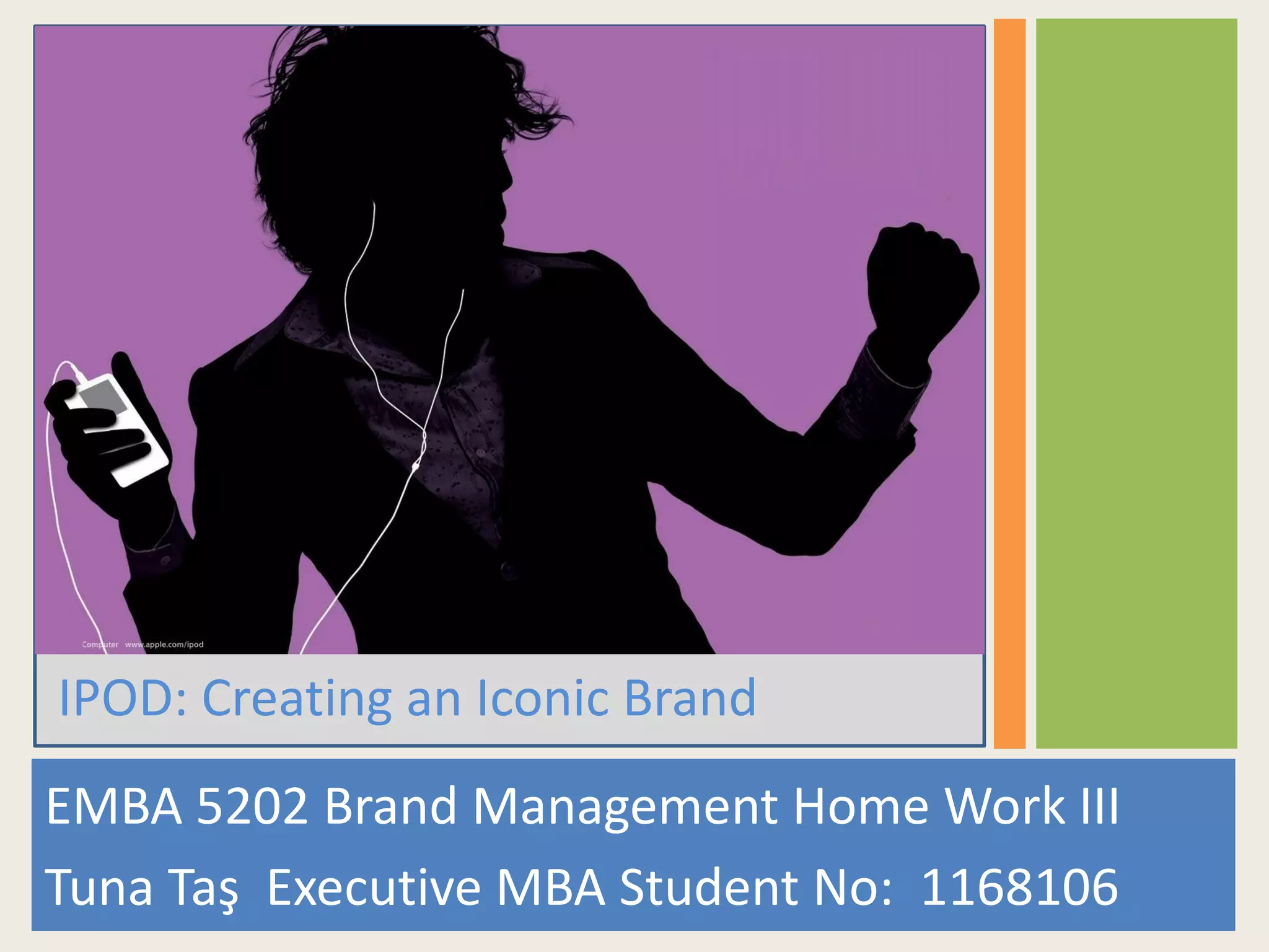 Ipod creating an_iconic_brand | PPT