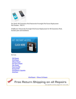 iPod Repair | PDF