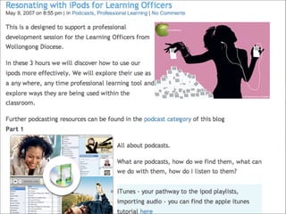 iPods for Professional Learning | PDF