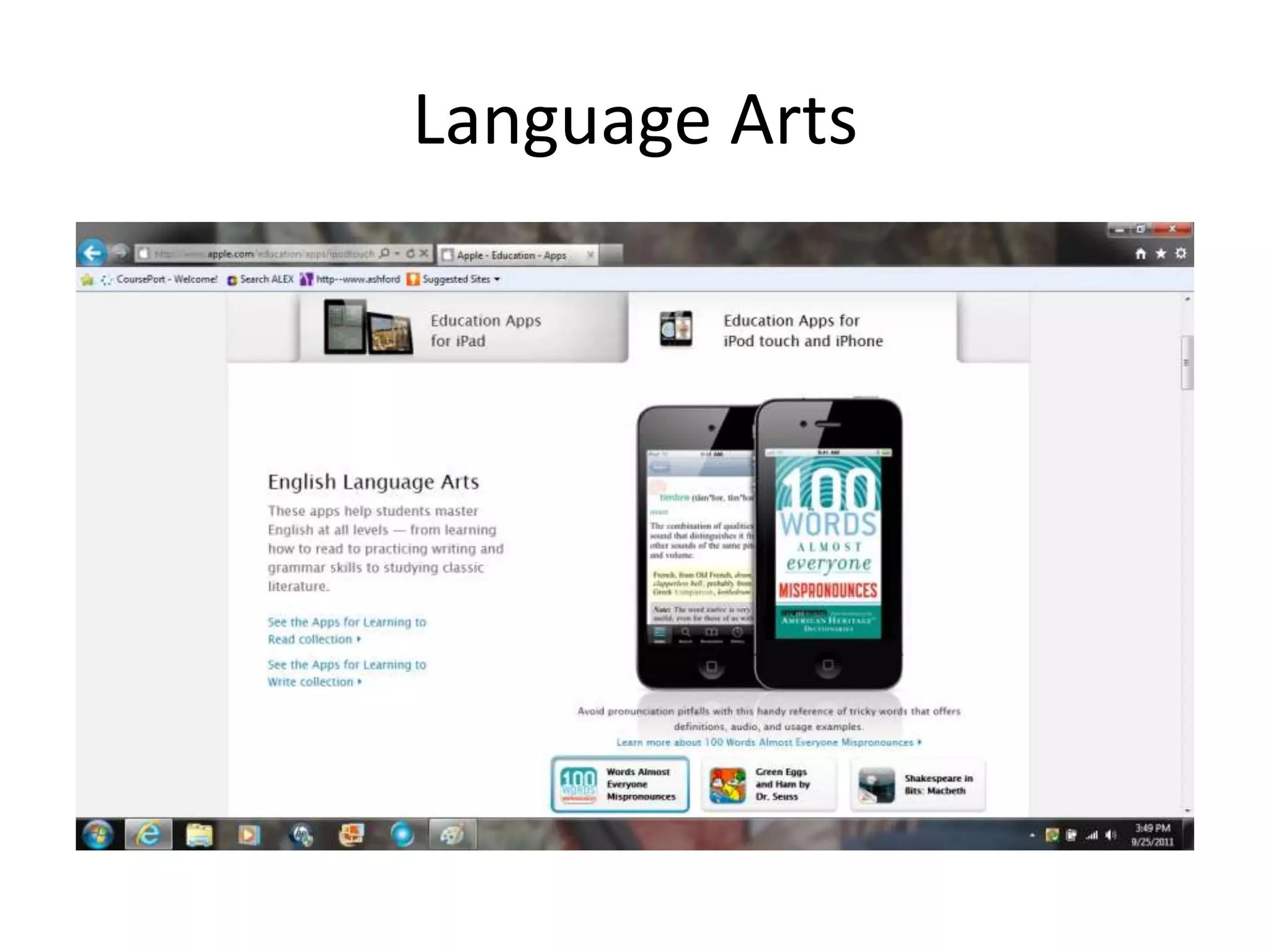 Ipod Touches In The Classroom Ppt