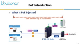 IPOE-470-12V Industrial 4-port Gigabit 802.3bt PoE++ Injector Hub | PDF