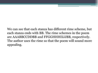 Intrinsic Elements Analysis: Diction and Musical Devices in "A Dream ...