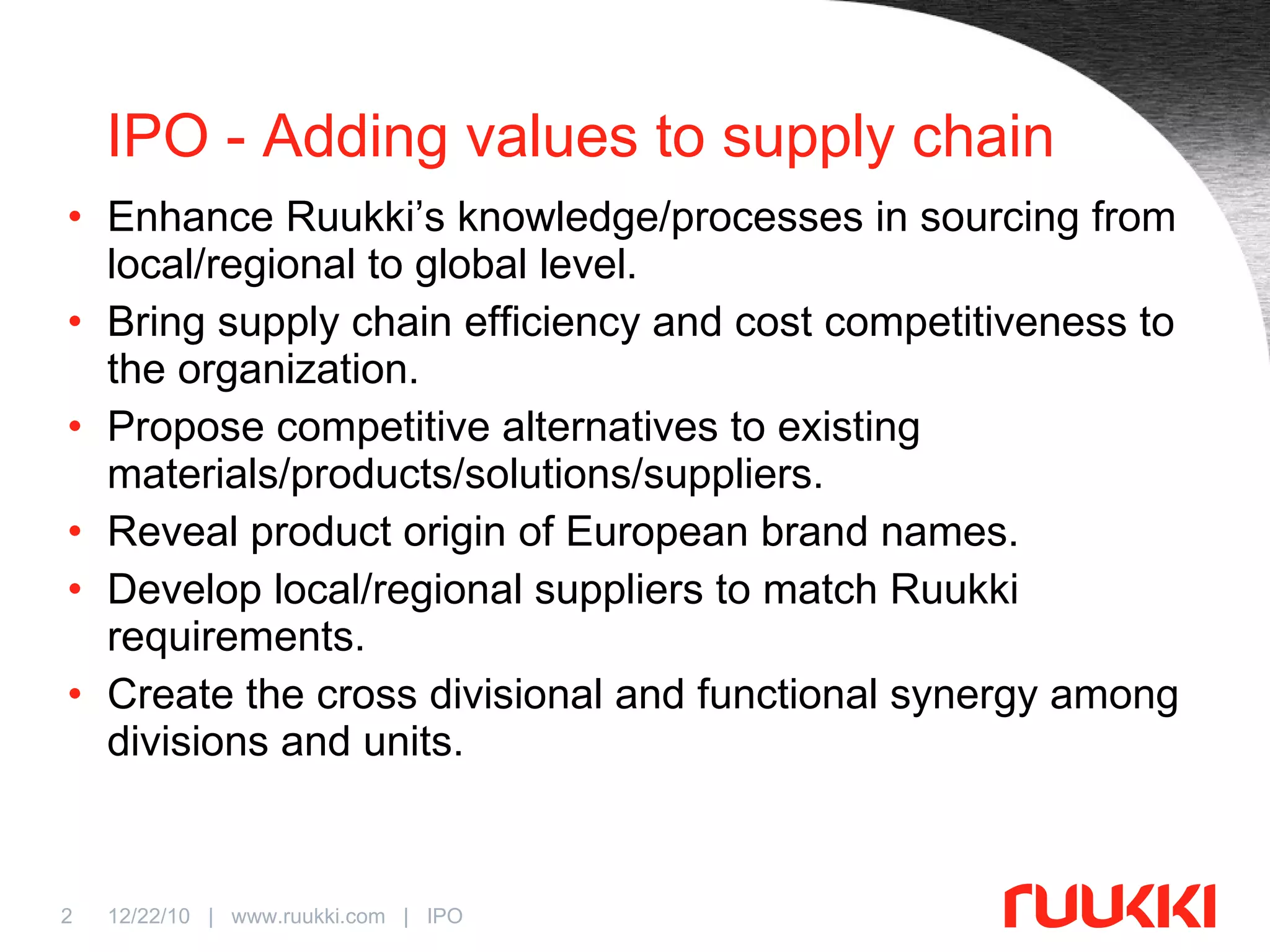 Introduction of International Procurement Office | PPT