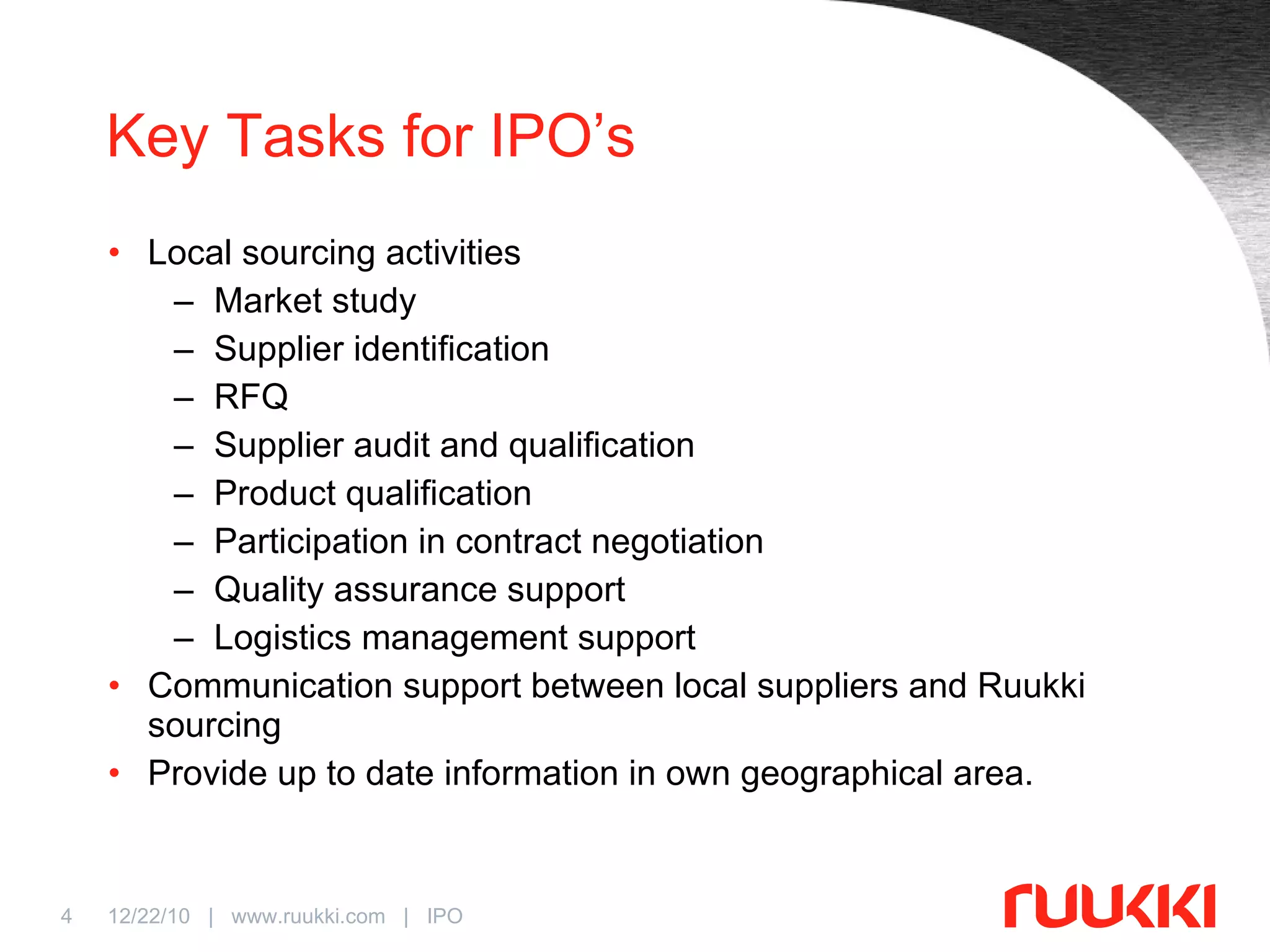 Introduction of International Procurement Office | PPT