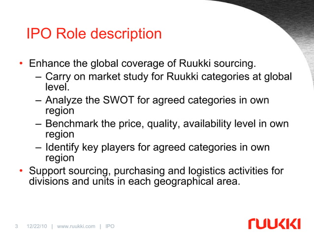 Introduction of International Procurement Office | PPT
