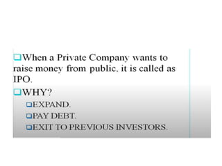 Ipo mfs | PPTX | Stocks and Bonds | Personal Investing