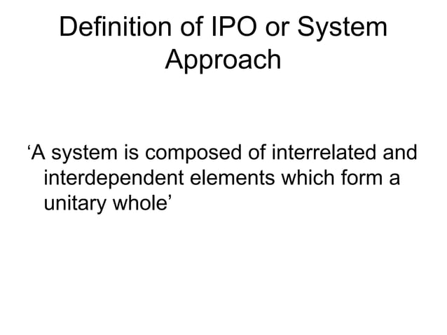 IPO Model/system model | PPT | Business | Business and Finance