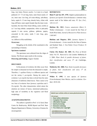 Ipomoea capitellata var. multilobata (Convolvulaceae) – A new variety ...