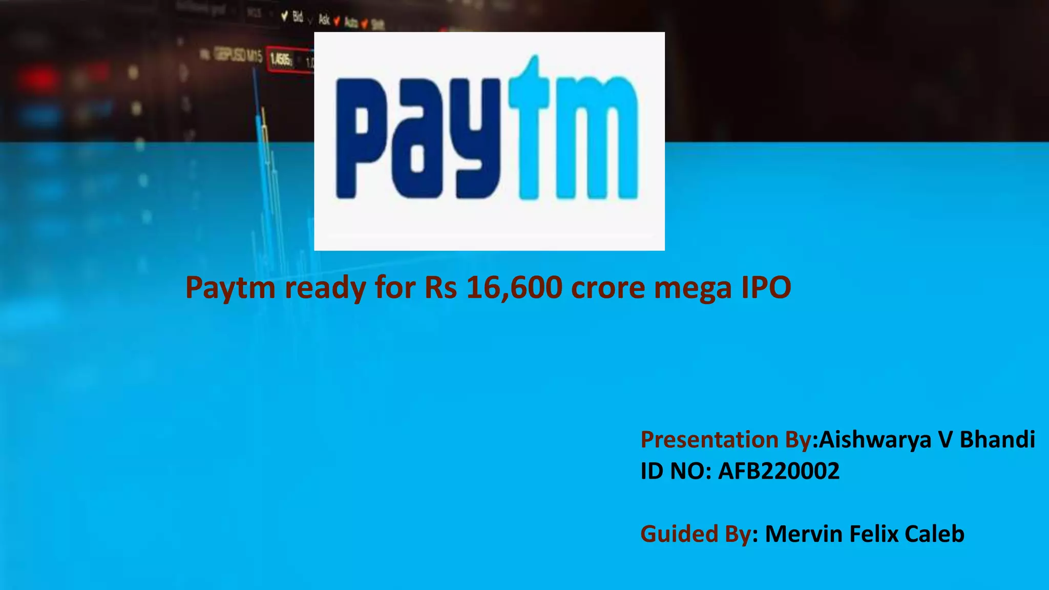 PayTM IPO | PPTX