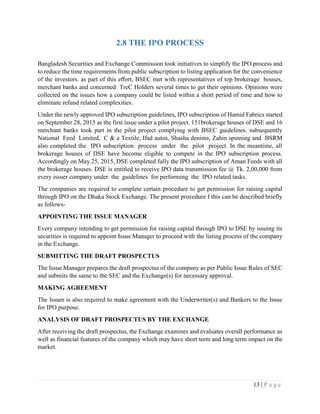 IPO PROCESS IN BANGLADESH | PDF