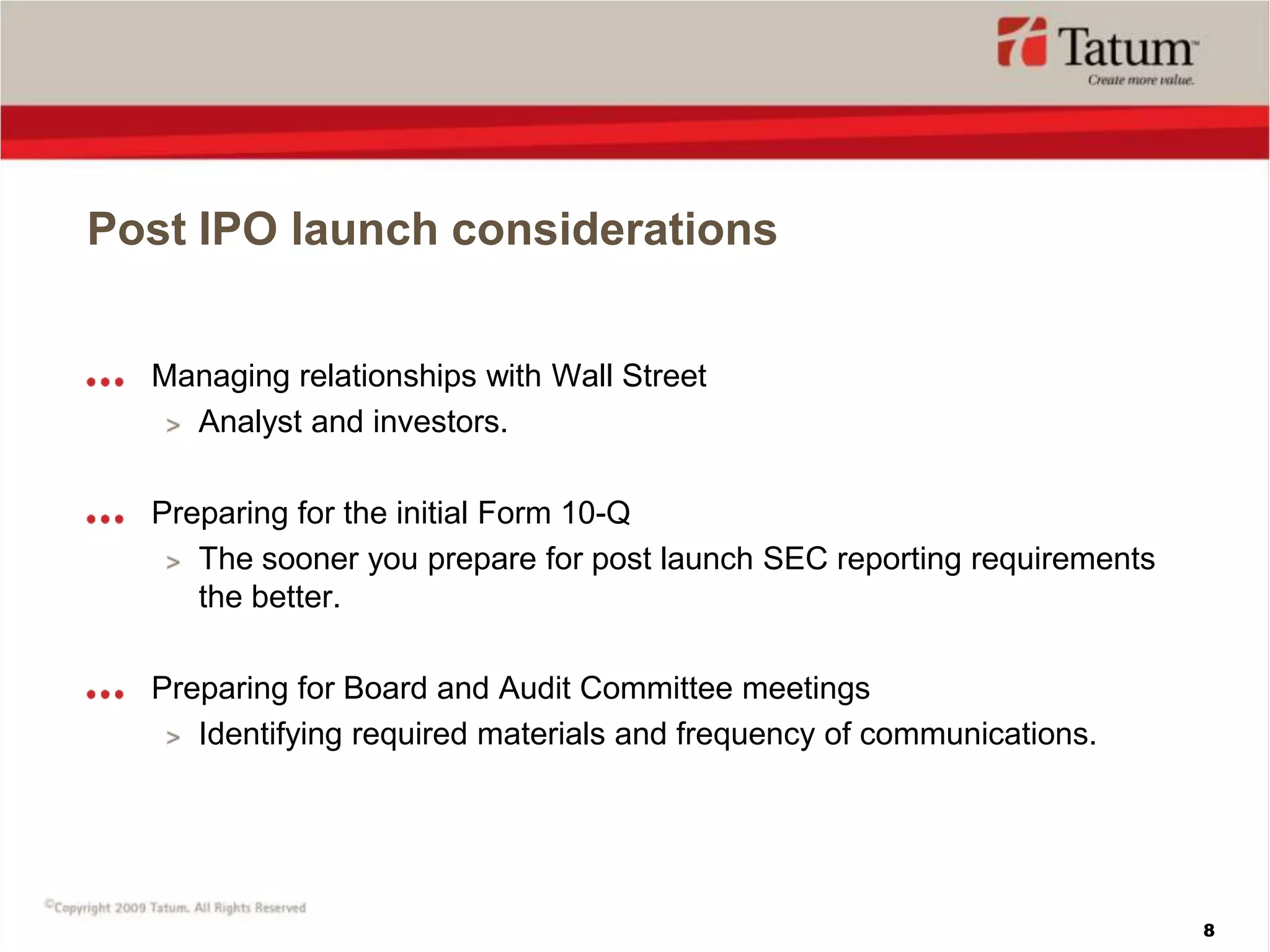 IPO Readiness Presentation | PPTX