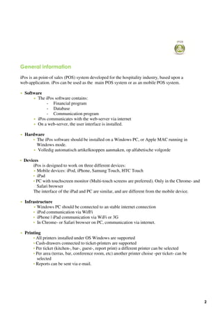 iPOS point of sale for iPad iPhone and iPod | PDF