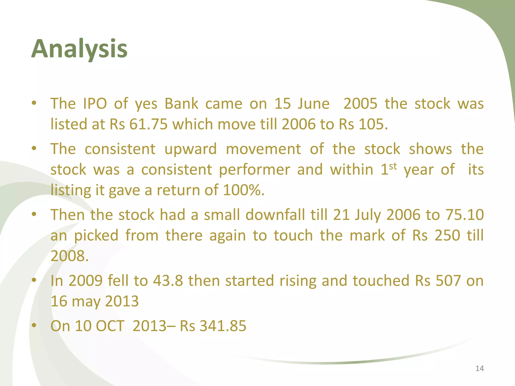 Ipo scam 2005 yes bank | PPTX