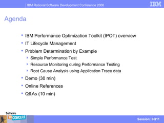 IBM Performance Optimizaiton Toolkit for Rational Performance Tester | PPT
