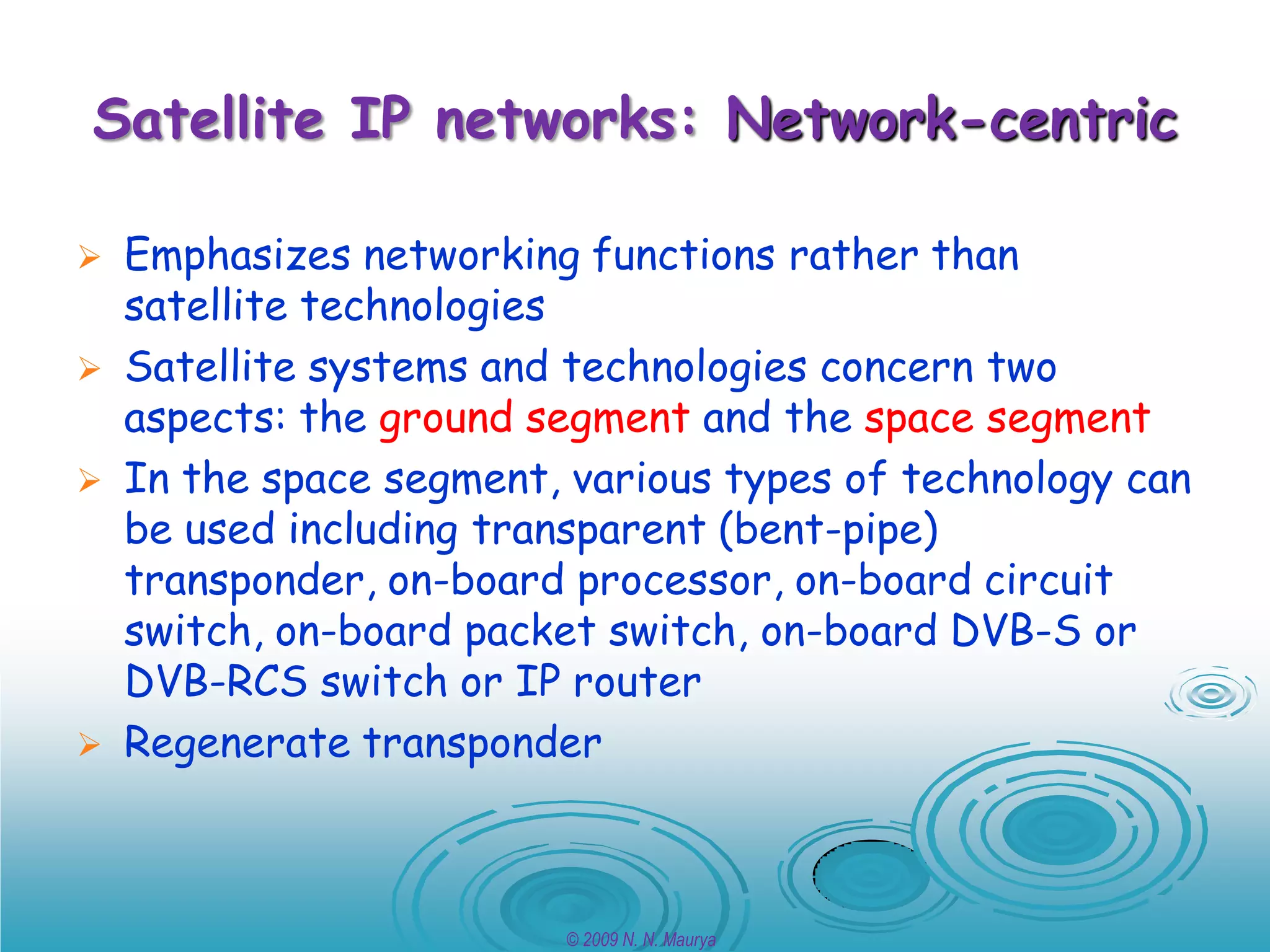 IP Over Satellite | PPT