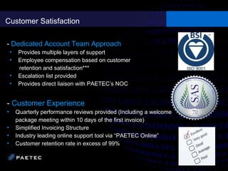 PAETEC Value | PPT