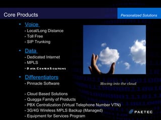 PAETEC Value | PPT