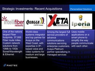 PAETEC Value | PPT