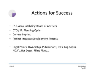 IP & patent strategy for startups | PDF