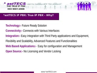 *astTECS IPPBX- Presentation | PDF