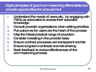 Commissioning, procurement & purchasing | PPT | Business and Finance