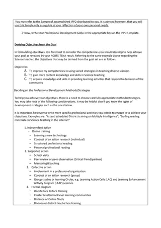 Ippdforteachers 130529001430-phpapp01 | PDF