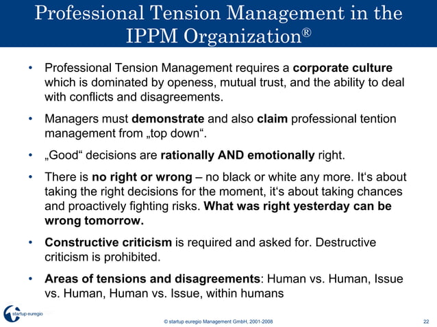 IPPM - The Integrated Process and Project Management Organization
