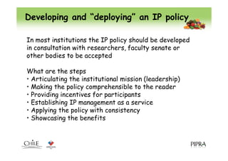 IP Policy | PPT