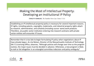 IP Policy | PDF