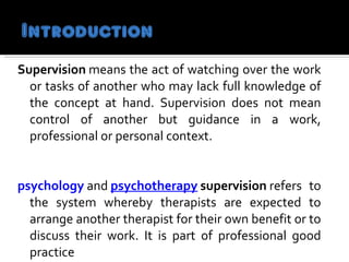 Leadership and supervision | PPT