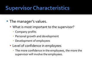 Leadership and supervision | PPT