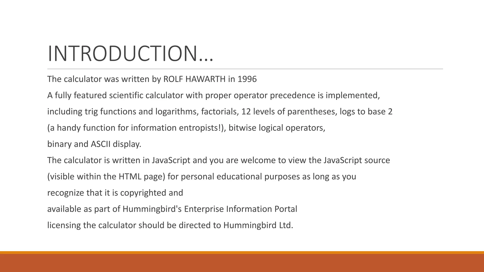 scientific calculator using c | PPTX
