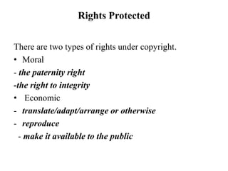 Copyright Act with clauses of TRIPS | PPT