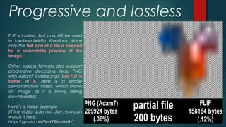 FLIF, a new lossless image file format | PPT