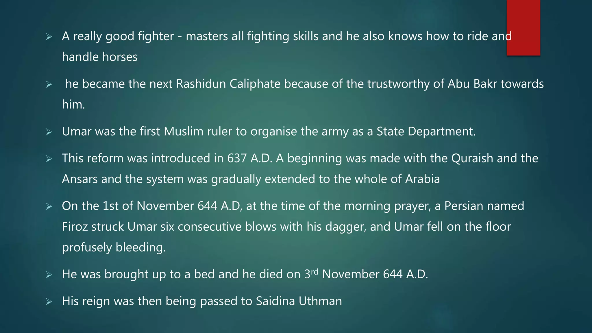 rashidun caliphates | PPTX