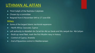 rashidun caliphates | PPTX