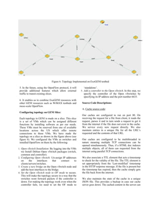 Distributed Web-Cache using OpenFlow | PDF | Computer Networking | Computing