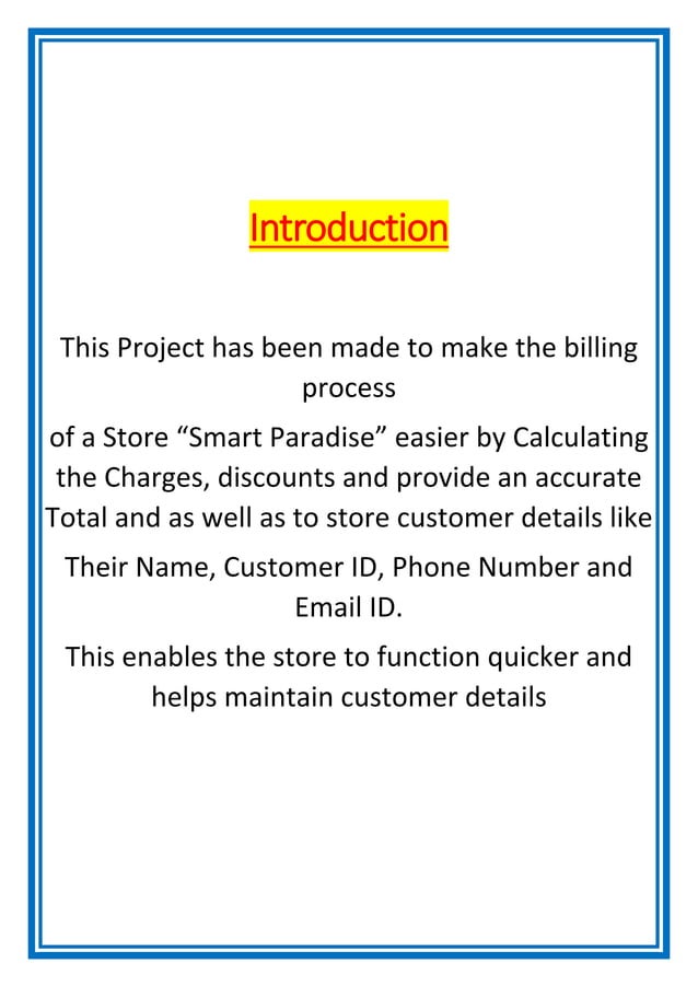 IP Project for Class 12th CBSE | PDF