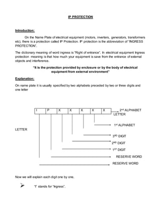 IP protection or ingress protection | PDF