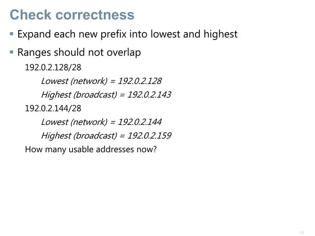 Ip protocals subnetworking | PPT
